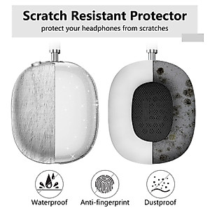 Aiaabq for AirPods Max case Cover,Anti-Scratch Ear Pad Case Cover/Ear Cups Cover/Headband Cover for AirPods Max. Clear Soft TPU and Silicone,Skin Scratch Proof.