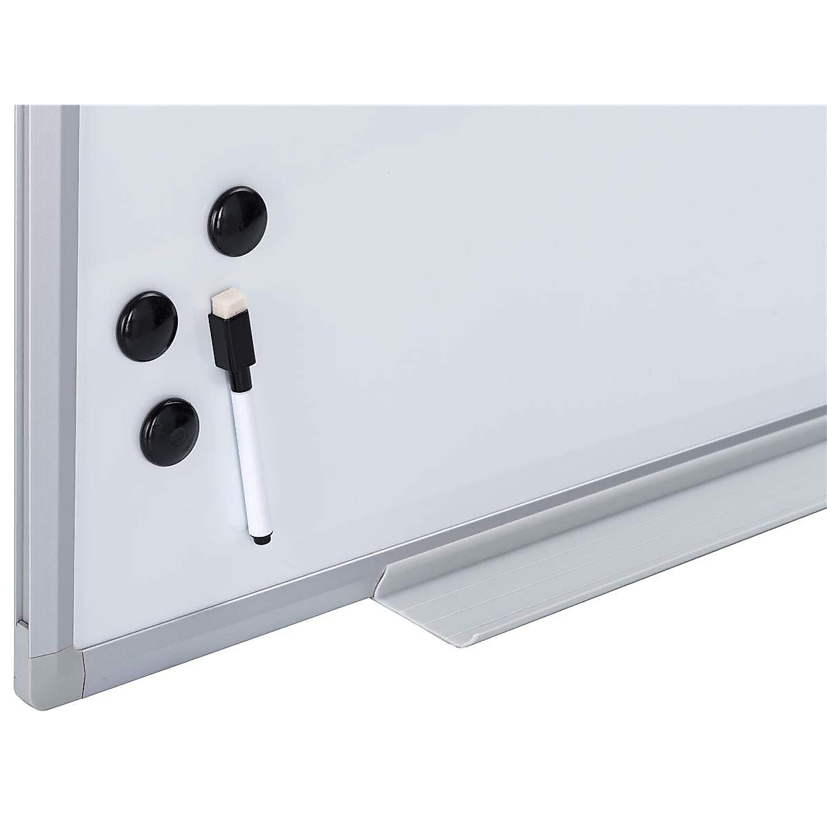 Displays2go 60 x 36 Inch Magnetic Dry Erase Board, Wall Mounted – White (WHBWAL6036)