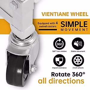 Kojem Adjustable Art Drying Rack, Mobile Paint Drying Rack with 4 Wheels, Efficient and Organized Drying Rack, Stack Rack for Painting and Drawing, Ideal for School and Art Studio