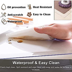 ARHAMS Office Chair Mat for Hardwood Floor Clear Desk Chair Mat for Hard Floors Easy Glide Anti-Scratch (Size : 24x48in/60x120cm)