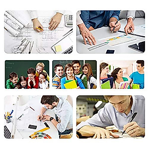 6 Pcs Clear Ruler 6 Inch - 8 Inch - 12 Inch Small Ruler with Centimeters and Inches Straight Edge Rulers for Kids School Office Supplies