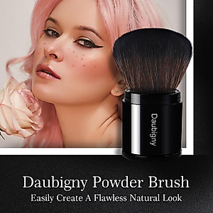 Retractable Kabuki Makeup Brush,Daubigny Powder Brushes Foundation Travel Foundation Brush for Blush Bronzer & Powder…