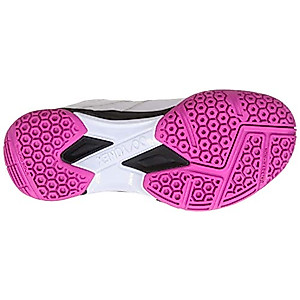 Yonex Badminton Shoes, Power Cushion 840 Mid White/Pink (062), US Men's Size 8.5 (26.5 cm)