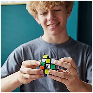 Rubik's Cube, Original 3x3 Puzzle Brain Teaser Fidget Toy with Removable Interchangeable Mod Stickers to Customize, for Adults & Kids Ages 8 and up