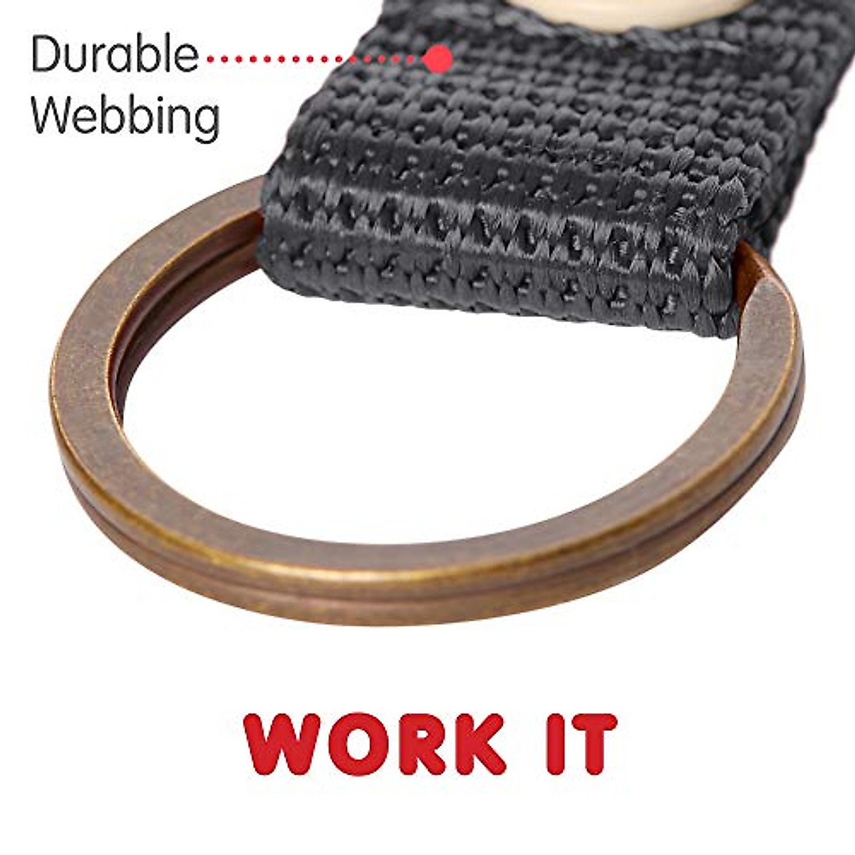 Fjallraven, Kanken Key Ring for Everyday Carry, Super Grey