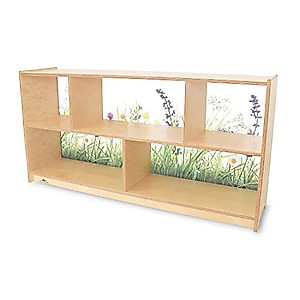 Whitney Brothers 48 in. Acrylic Back Cabinet, Natural Uv