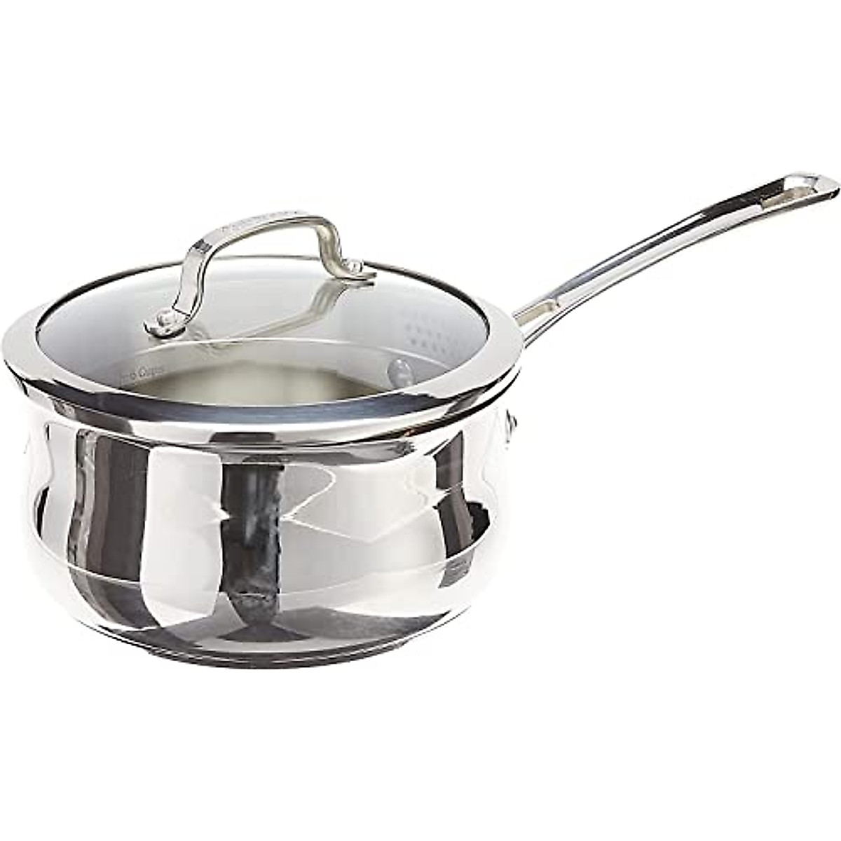 Cuisinart 419-18P 2-Quart Pour Saucepan with Cover Contour Cookware, Stainless Steel