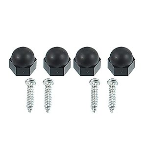 X AUTOHAUX 1 Pair 7 Terminal Bus Bar Power 3 Screw Terminals Power Distribution Block with 4 Screws Red and Black for Car Boat Marine Caravan RV
