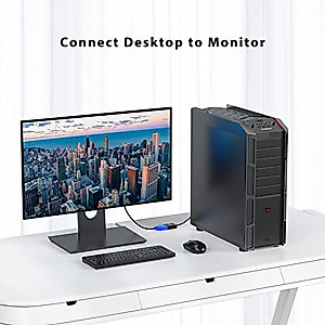 DteeDck DisplayPort to DVI, DP Display Port to DVI Adapter Cable Male to Female for Connect Desktop Laptop to Monitor Display Projector HDTV