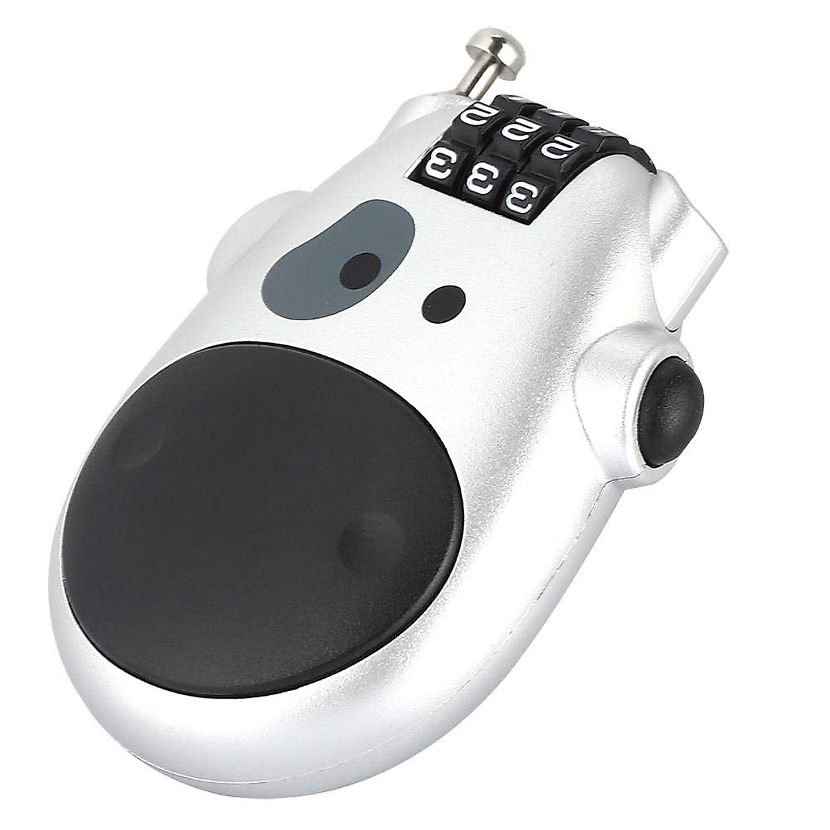 3 Digit Code Combination Password Lock for Stroller Bicycle Stroller Password Security Lock(Silver)