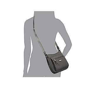 Baggallini Womens Uptown Bagg With Rfid Phone Wristlet Handbags, Gray, One Size US