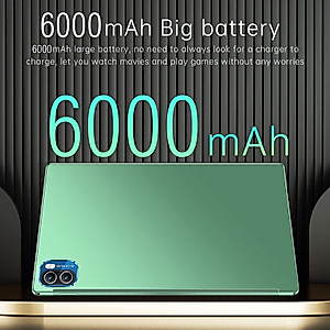 AMONIDA Kids Tablet, 2.4 5GWiFi Dual Band 10.1in Tablet 1960x1080IPS 8 Core CPU for Playing (US Plug)