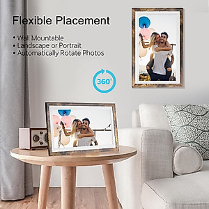 FRAMEO 15.6'' WiFi Digital Picture Frames 32GB Smart Touch Screen Digital Photo Frame 1920 * 1080 IPS FHD Large Digital Picture Frame Share Photos and Videos Anytime, Anywhere with The FRAMEO app