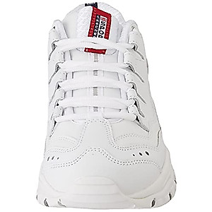 Skechers womens Energy fashion sneakers, White Mesh/Leather, 7.5 US