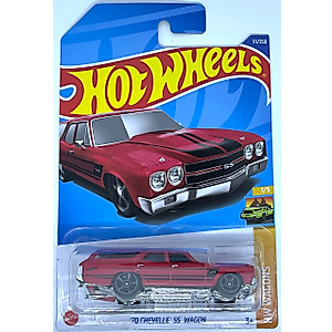Hot Wheels 2022 - '70 Chevelle SS Wagon - RED - HW Wagons - 1/5