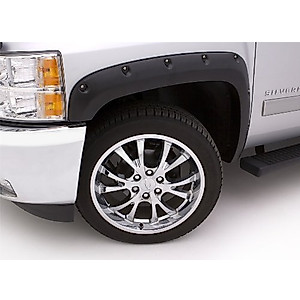 Lund RX103T Elite Series Black Rivet Style Textured Front and Rear Fender Flare - 4 Piece
