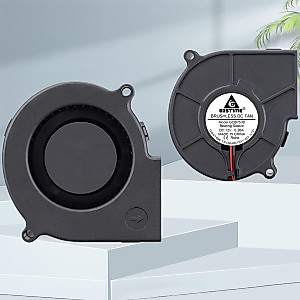 GDSTIME 75mm x 30mm 7530 DC 12 Volt Brushless Turbo Blower Cooling Fan 2Pin