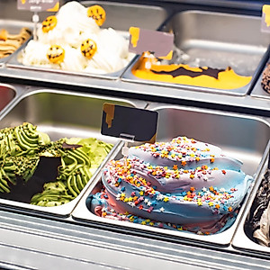 TOPZEA 4 Pack Hotel Pans Half Size, 2.5" Deep 1/2 Size Stainless Steel Steam Table Pan Buffet Catering Food Pan, Warmer Breading Tray Batter Pans for Hotel, Party Catering Supplies