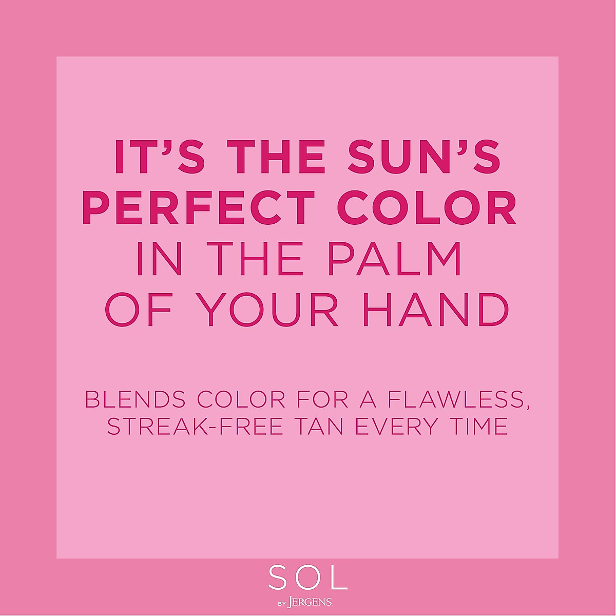 SOL by Jergens Self Tanner Applicator Mitt, Flawless, Streak-free Tanning Blender Glove, Sunless Tanning, Reusable Tanning Mitt Protects Hands, All Skin Tone