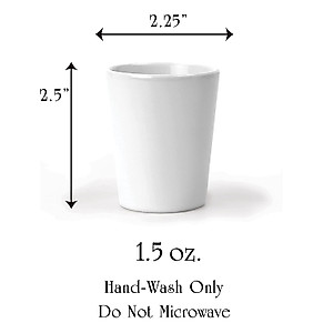 Xplorer Maps San Juan Island Map Ceramic Shot Glass, BPA-Free - For Office, Home, Gift, Party - Durable and holds 1.5 oz Liquid