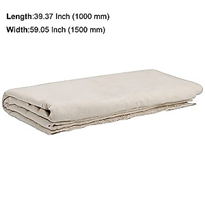 PINGEUI 2 Pack 39 x 60 Inch Nature Linen Needlework Fabric, Plain Solid Colour Linen Fabric Cloth, Large Size Linen Fabric Cloth for Embroidery, Handmade Tablecloth, Home Decorations, Crafts