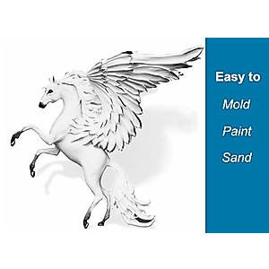 BOHS White Modeling Foam Clay- Air Dry, Squishy,Pliable - Molding Clay for Adult Arts & Crafts Project,Fake Bake,Slime Ingredient Supplies,3 LBS / 1.36 KG Bucket, Age 3 Years & up