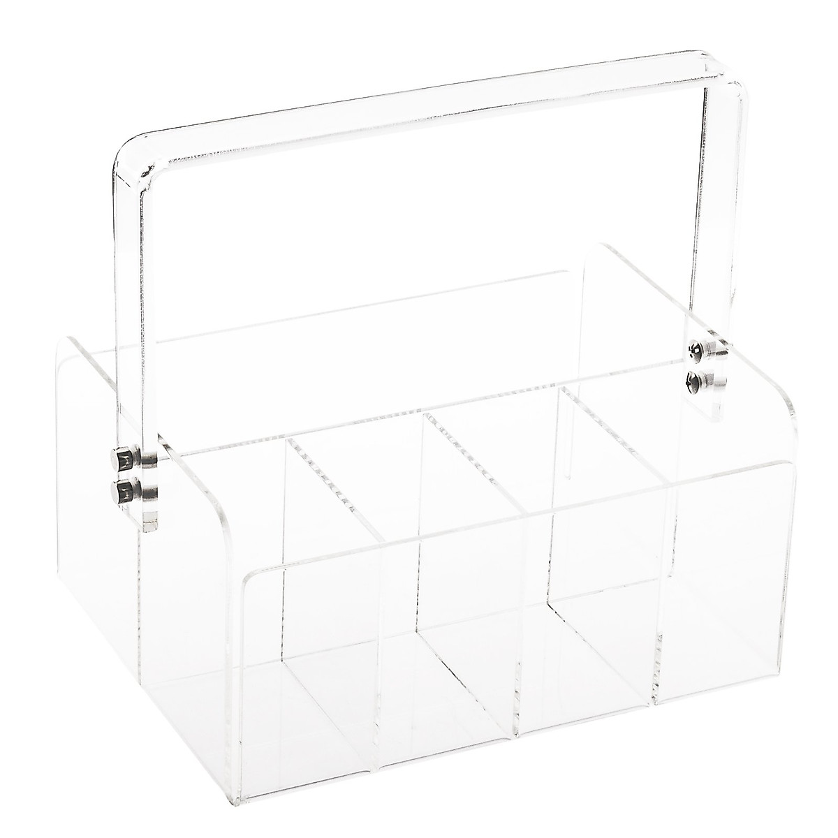 Huang Acrylic Portable Silverware Caddy, Clear
