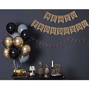 JeVenis We Are So Proud of You Banner Graduation Banner Congratulations Banner Graduation Party Decorations Graduation Commencement Decoration