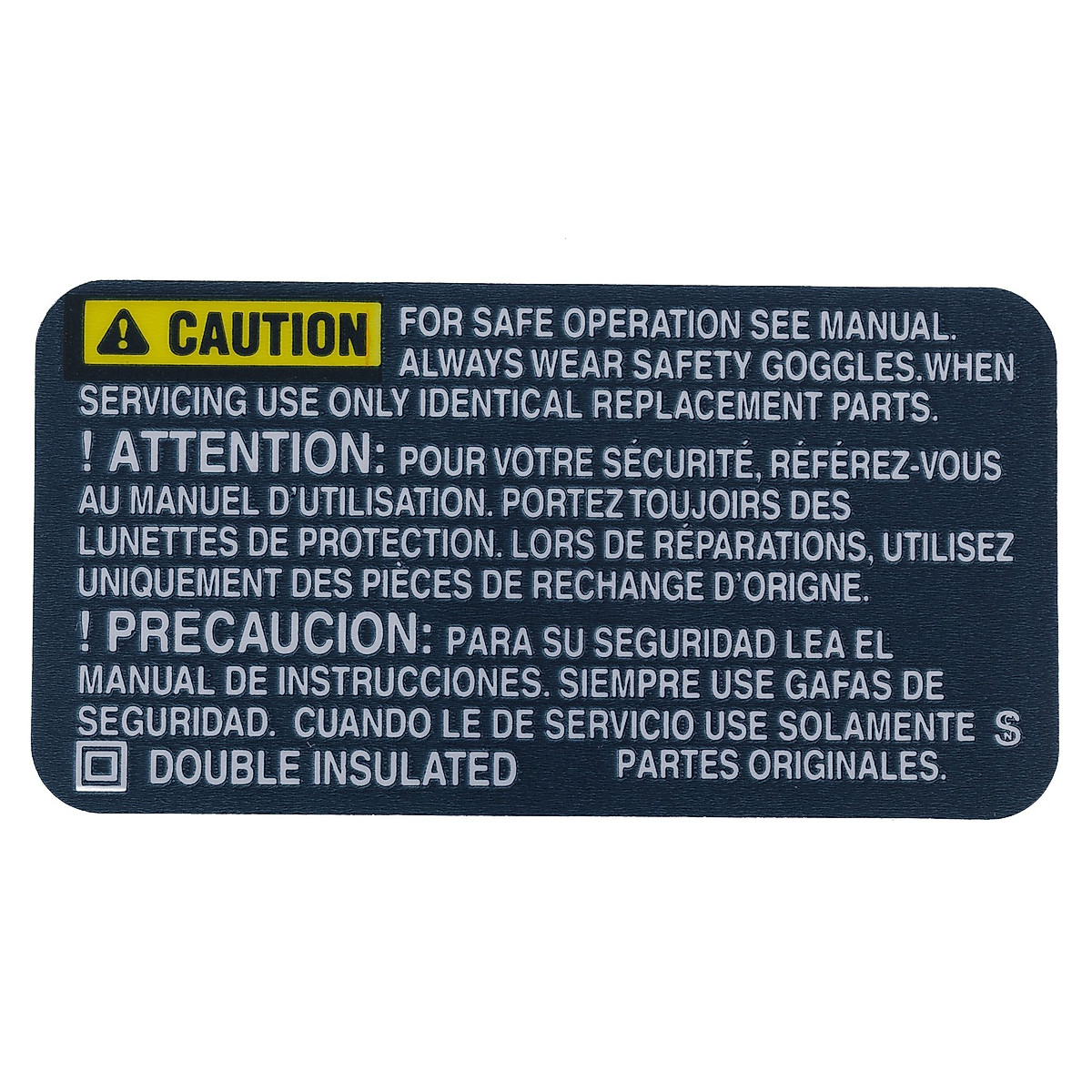 Bosch Parts 2610906850 Caution Label