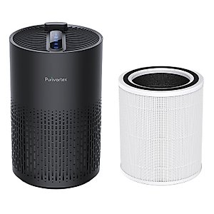 Air Purifiers Plus One More HEPA Filter for A11ergies, Pollen, Smoke, Dusts, Pets Dander, Odor, Hair, Ozone Free, 20db Quiet cleaner for Bedroom, Room, Kitchen and Living Room, SGS Certificaion