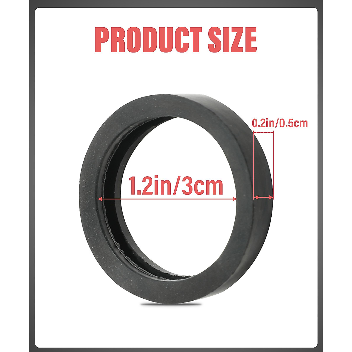 Zlirfy 10Pcs/6Pcs Gas Can Spout Gasket Seals,Gas Can Spout Gaskets Rubber Ring Can Gaskets,Universal Rubber Replacement Gasoline/Fuel Jug Washer Seals(6)