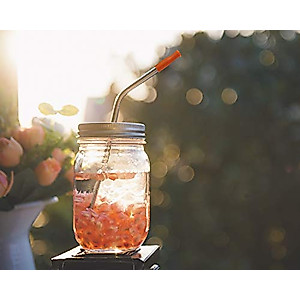 Mini Skater 11Pcs Multi Color Food Grade Silicone Straws Tips Covers Anti-Scald/Cold Straws Cover for 1/4 Inch Wide (6MM OD) Stainless Steel Straws,11 Colors