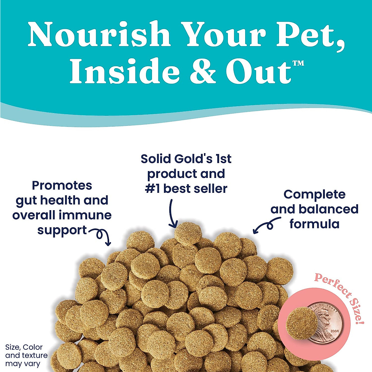 Solid Gold Hund N Flocken - Dry Dog Food w/Lamb, Rice & Pearled Barley - Digestive Probiotics for Dogs - Gut Health & Immune Support - Omega 3, Superfoods & Antioxidants - 4 LB