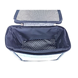 VVVSO Small Animal Outgoing Carrier Breathable Travel Bag Durable Guinea Pig Pouch Purse Portable with Shoulder Strap for Hedgehog Squirrel Chinchilla Rat Sugar Glider Ferret (M, Blue)