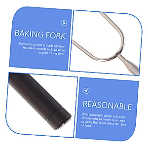 10 Pcs Telescopic Barbecue Fork Barbecue Forks Meat Skewers Barbecue Tool Outdoor Bbq Tool Home Roasting Fork Barbecue Supplies Grill Skewers Camping Accessories Cooking Metal Fork