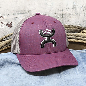 HOOEY Men's Cayman Flexfit Fitted Mesh Back Hat (US, Alpha, Large, X-Large, Purple/Grey)