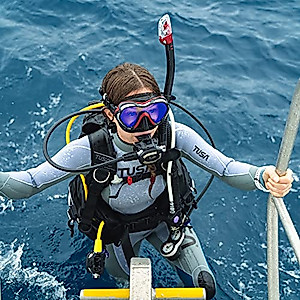 TUSA M-1007 Paragon S Scuba Diving Mask, Fishtail Blue