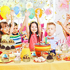 200 Pcs 5 oz Aluminum Foil Baking Cups with Lids 150 ml Foil Cupcake Containers Disposable Ramekins Mini Creme Brulee Pudding Cups Square Muffin Liners Flan Cups for Wedding Christmas Birthday Party