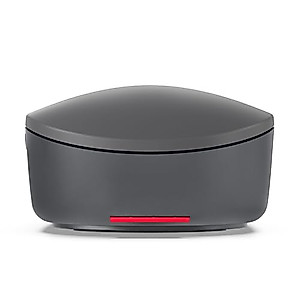 Lenovo Go Multi-Device Wireless Mouse, 2.4GHz Nano USB-C Receiver, Bluetooth, Adjustable DPI, USB-C Rechargeable Battery, Qi Wireless Charging, Ambidextrous, GY51C21211, Grey