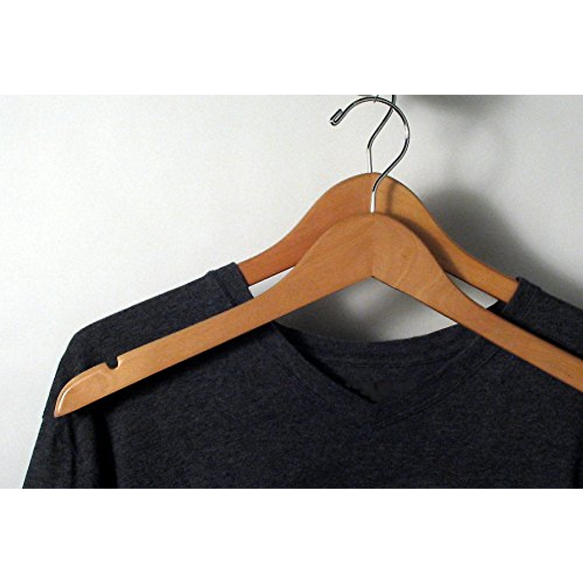 Precision Hanger in Black With Felt. The Dimple & Crease Free Hanger Solution -Click "2 New" for Other Offers!