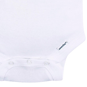 Gerber Unisex Baby Multi-Pack Sleeveless Onesies Bodysuit White 18 Months