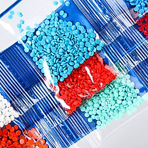 Random Cartoon Diamond Art Painting Kits for Adults - DIY 5D Round Full Drill Diamond Paintings,Paint with Diamonds Pictures Gem Art Painting Kits Arts and Crafts for Home Wall Decor(11.8X15.7inch)