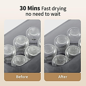 AMZBABYCHEF Baby Bottle Ste-rilizer and Dryer, Electric Steam Ste-rilizer and Dryer for Baby Bottles, 4-in-1 Bottle San-itizer and Dryer, Universal Fit for All Bottles, LED Touch Screen, Auto Shut-Off