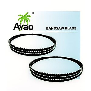 AYAO Band Saw Blade 80-Inch X 1/4-Inch X 6TPI Fit Craftsman 12" Band Saw, 2-Pack