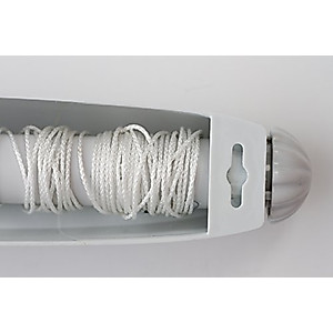 Strata Retractable Clothesline Indoor - Wall Mounted 5 Cable Retractable Laundry Line for Wet & Dry Clothes - 10 ft per Cable