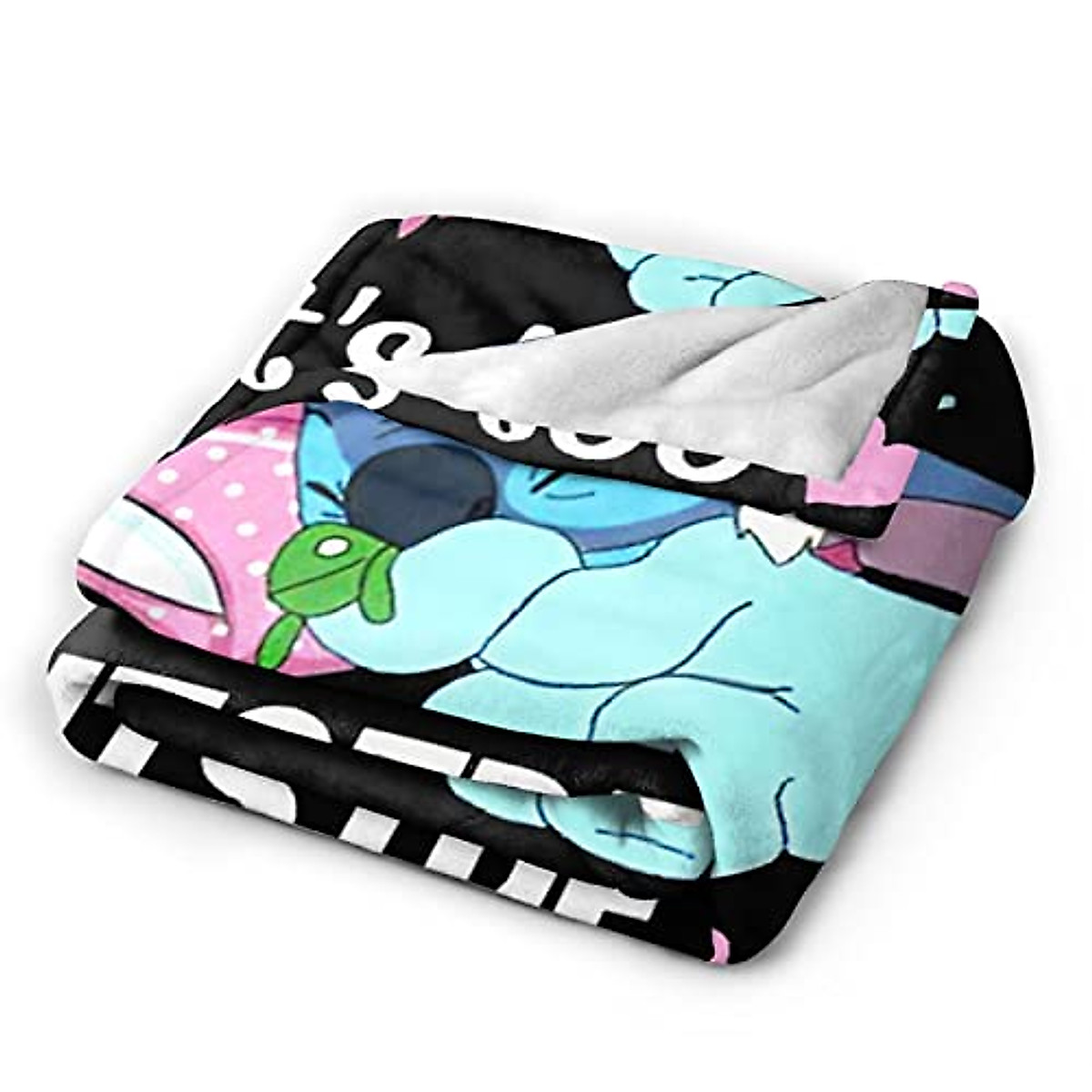 Shoutai Cartoon Blanket Ultra-Soft Throw Blankets Fleece Blanket Cozy Warm Flannel Blankets for Living Room Couch Bed All Season 50''x40''