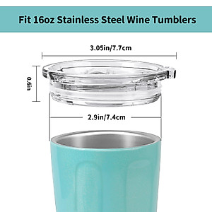 UXIETIN 16oz Replacement Lid Compatible with Corkcicle Travel Coffee Tumbler,Spill Proof Double Sealing Lid Replacement Compatible with 16oz Corkcicle Accessories