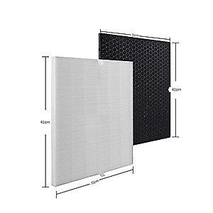 LANGshaw Replacement for 116130 Filter H Compatible for Winix 5500-2 Air Purifier Filter Combo Pack Leisurely