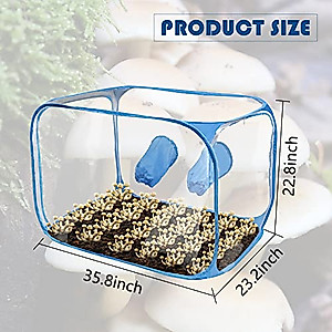 Litytlen Portable Mushroom Growing Tent-Spore Fungus Fume Hood Propagation Stations.