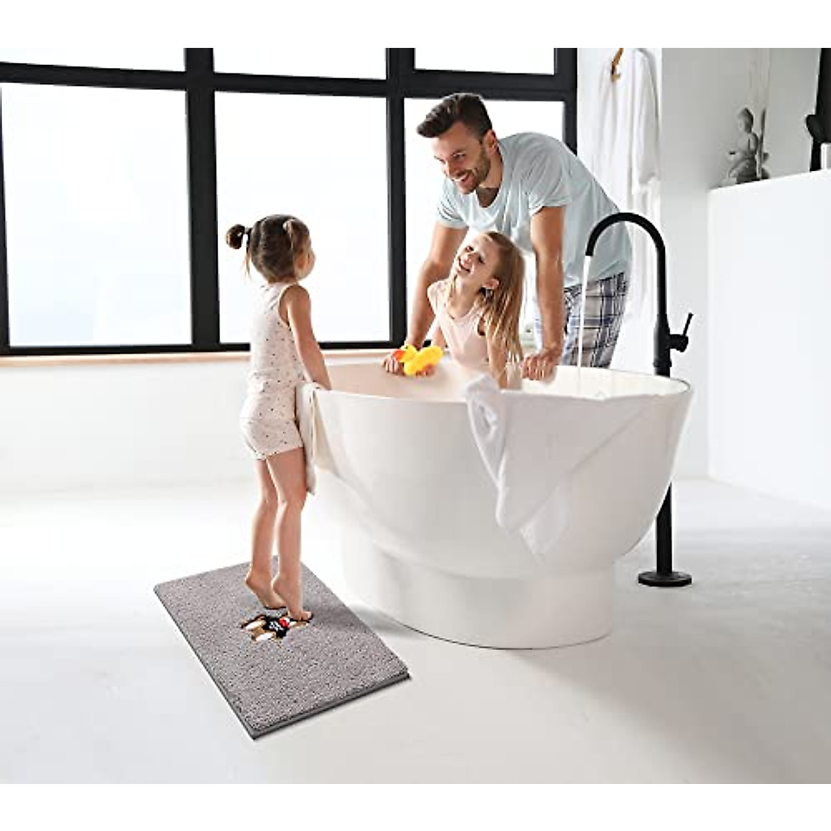 Vodiver Pink Bathroom Rugs Mat, Pink Bath Mat for Bathroom Non Slip, Ultra Soft Washable Cute and Super Absorbent Bath Rugs for Tub, Shower (20x32, Pink)